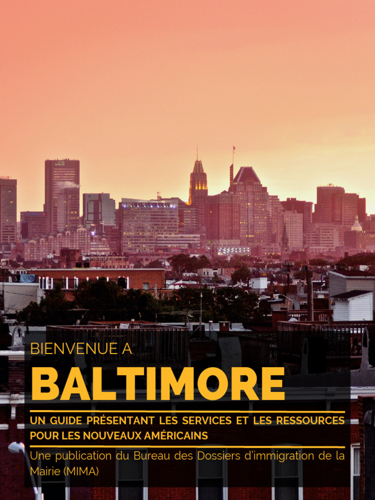 Welcome To Baltimore Guide 2023 FR | PDF