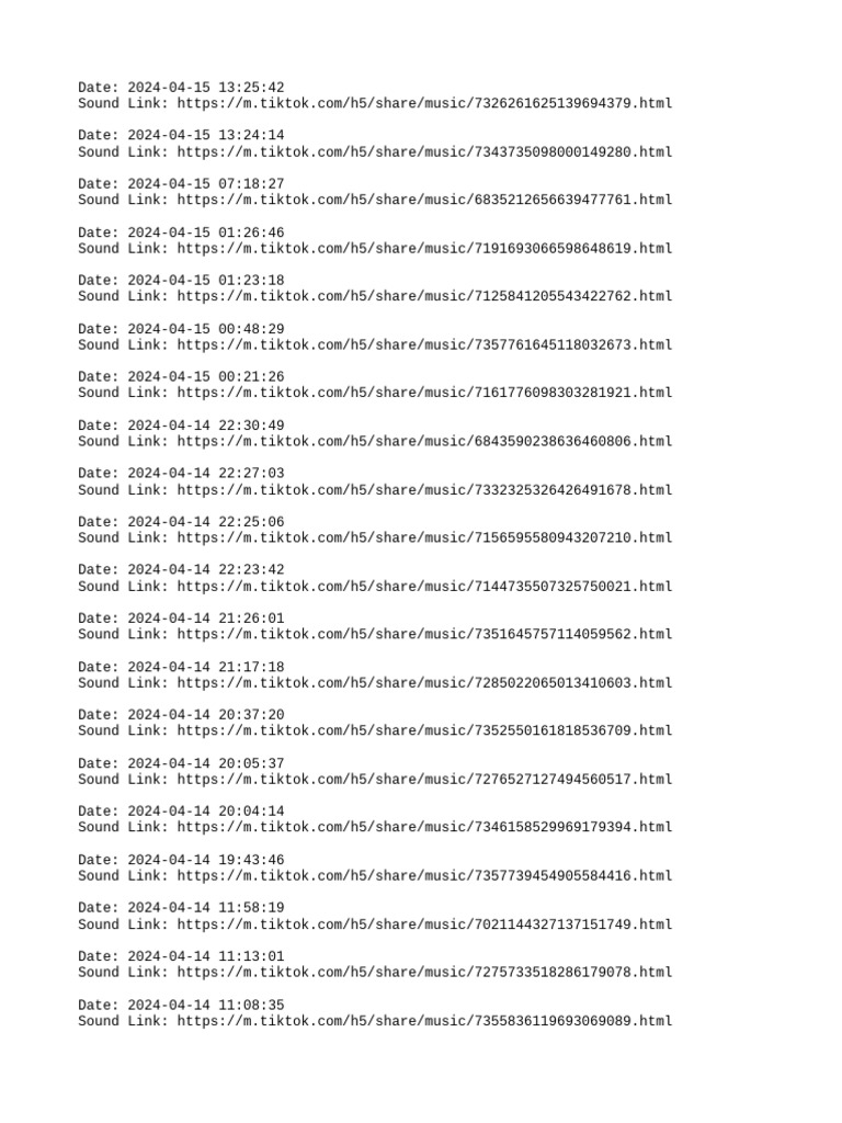 Favorite Sounds | PDF