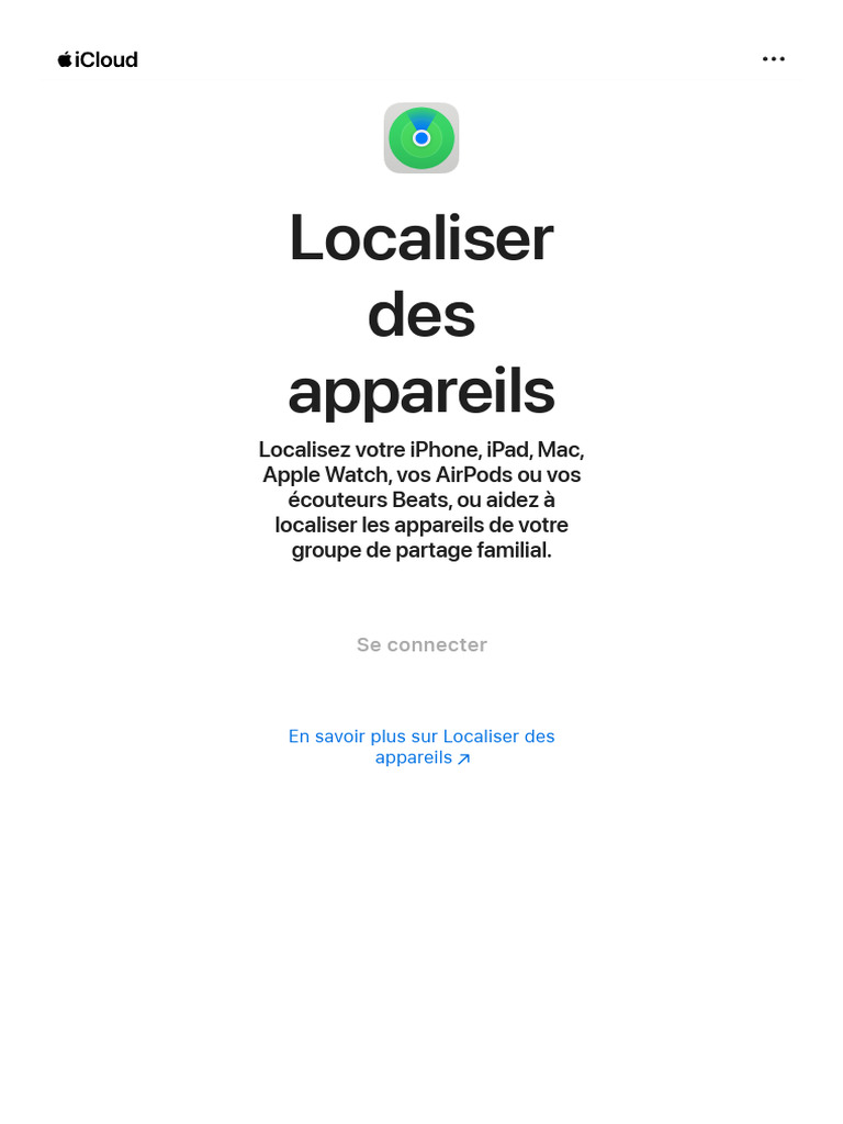 Localiser Des Appareils - Apple ICloud | PDF