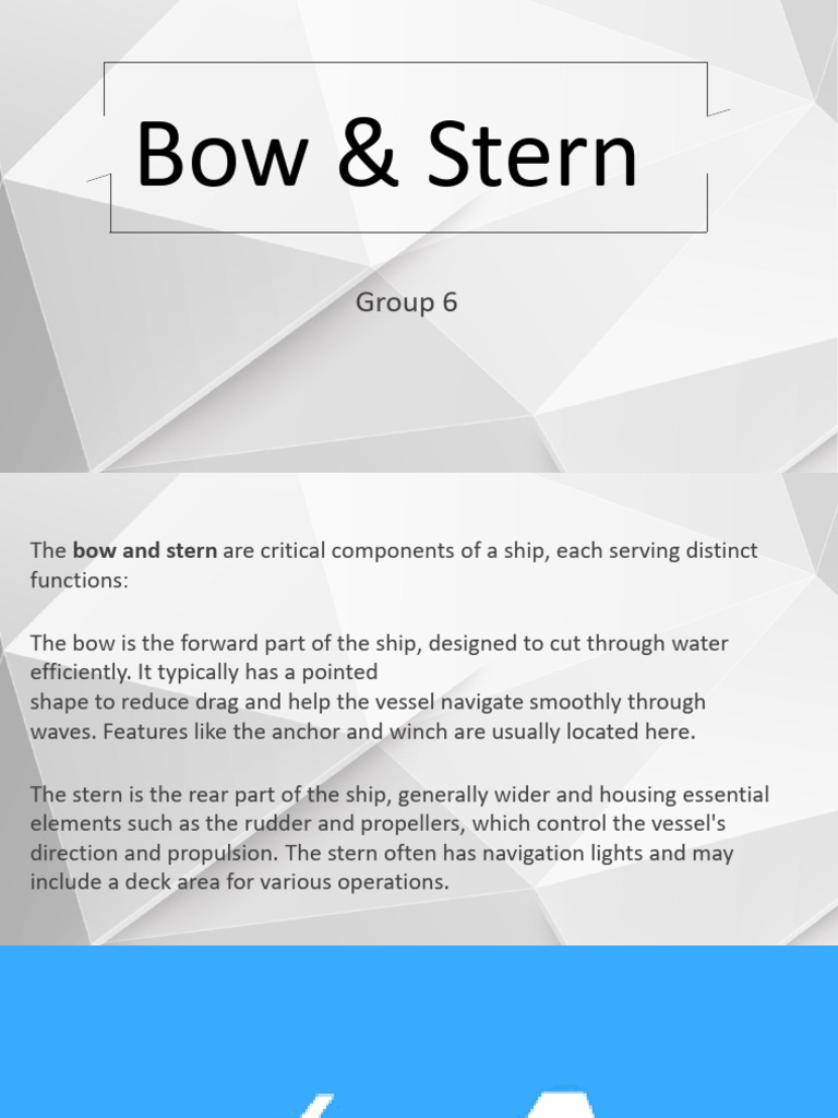 Bow Stern Borrowed | PDF | Stern | Ships