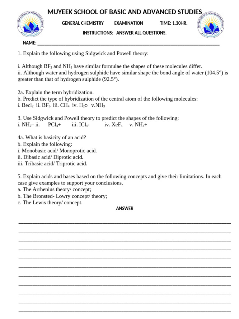 Class Notes On Che | PDF