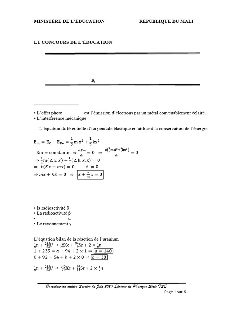 Corrigé_TSE_Physique | PDF