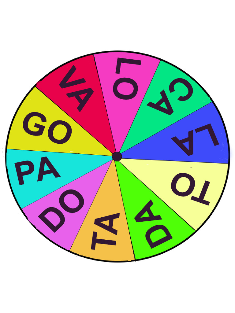 Roleta Das Palavras - Tamanho Grande | PDF