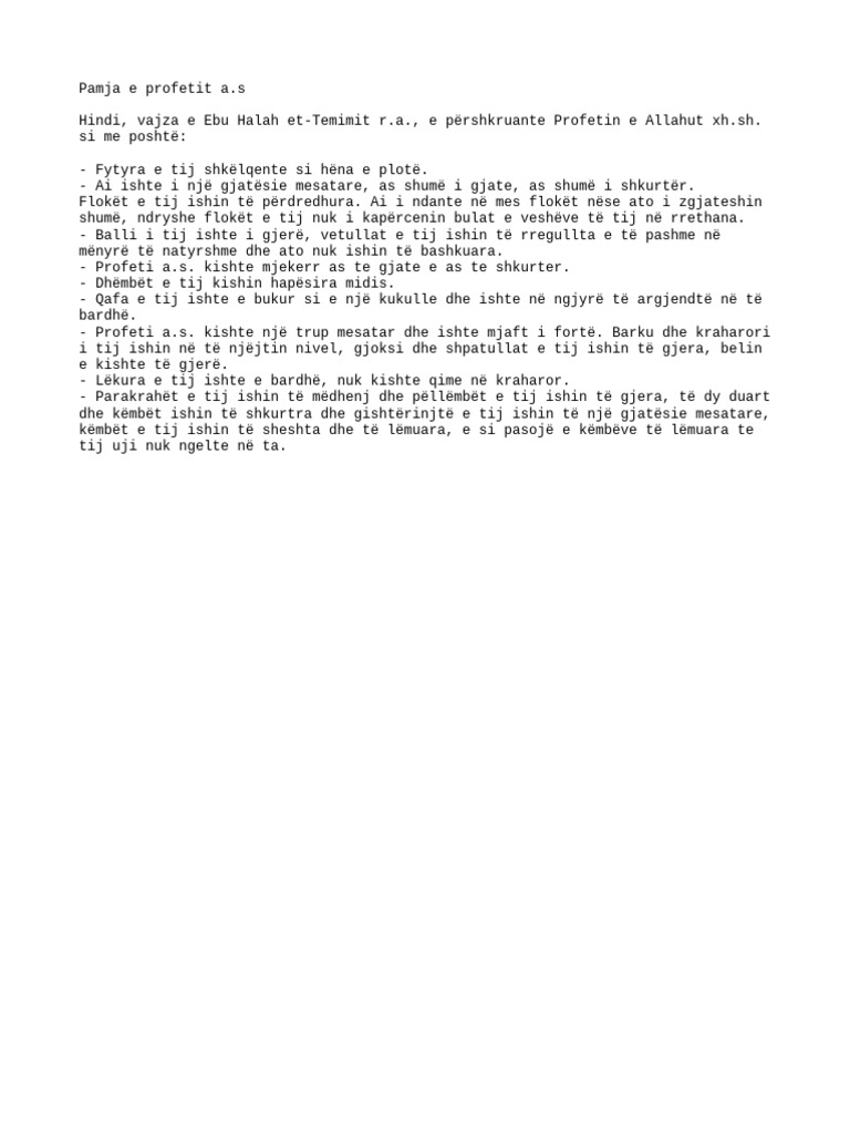 Pamja e Profetit | PDF