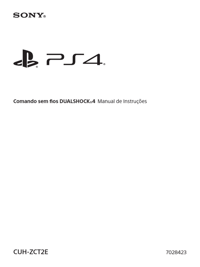Manual Controle PS4 CUH-ZCT2 | PDF
