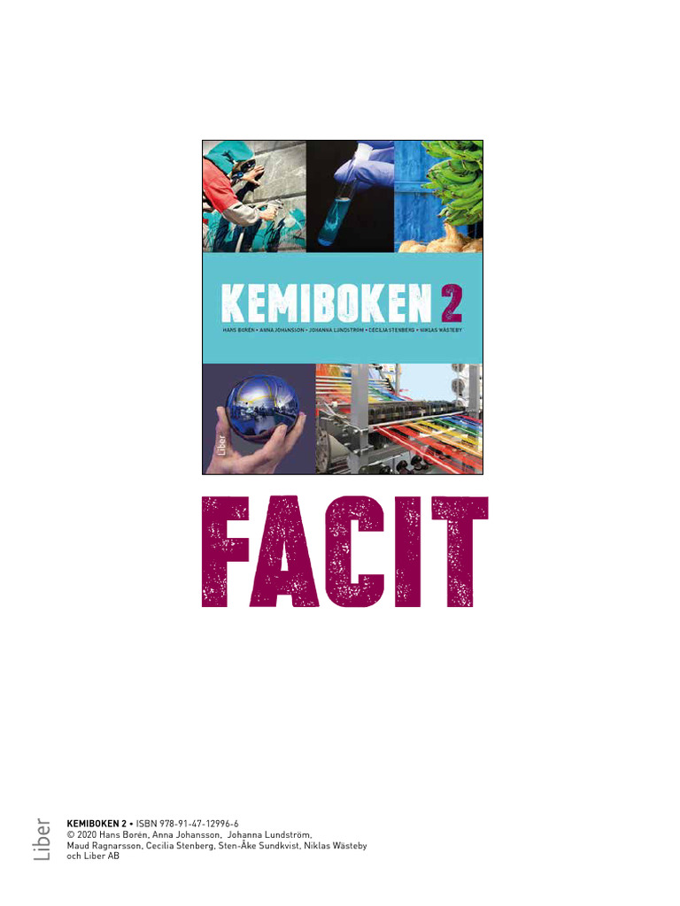 Kemiboken 2 Facit Liber 47129966 | PDF