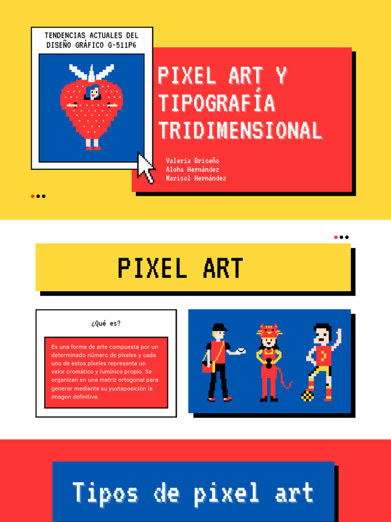 Pixel Art y Tipografias Tridimensional | PDF