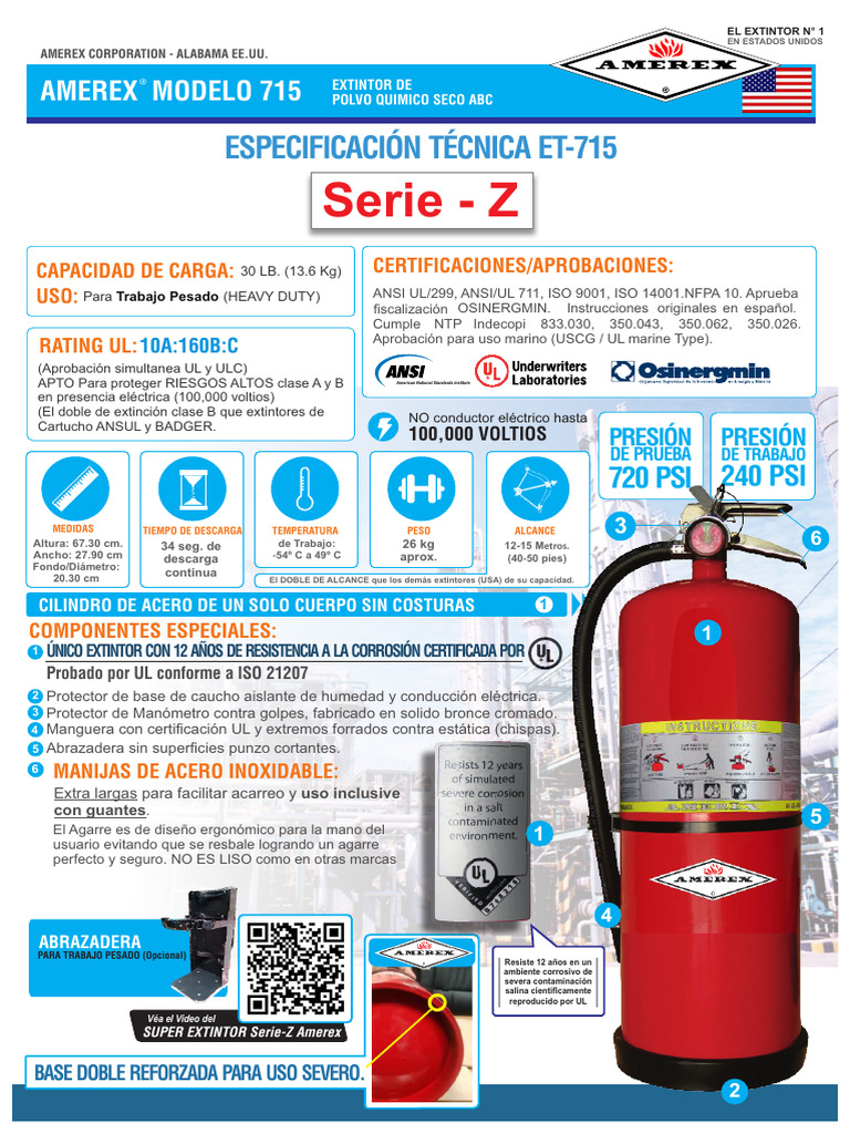 Ficha Tecnica ABC 30 LB Modelo 715-Serie Z | PDF