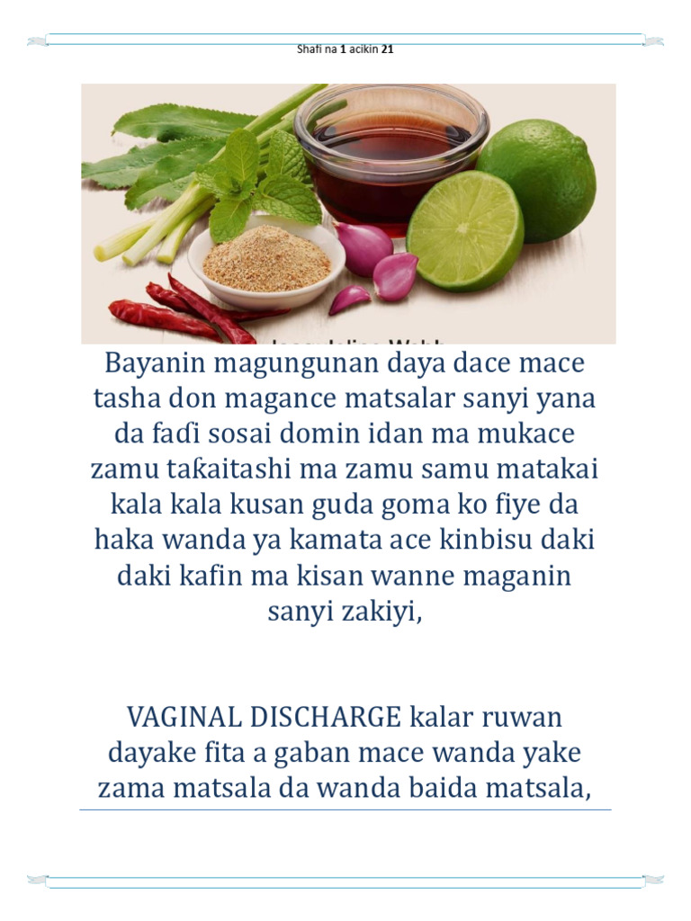 Maganin Sanyi | PDF