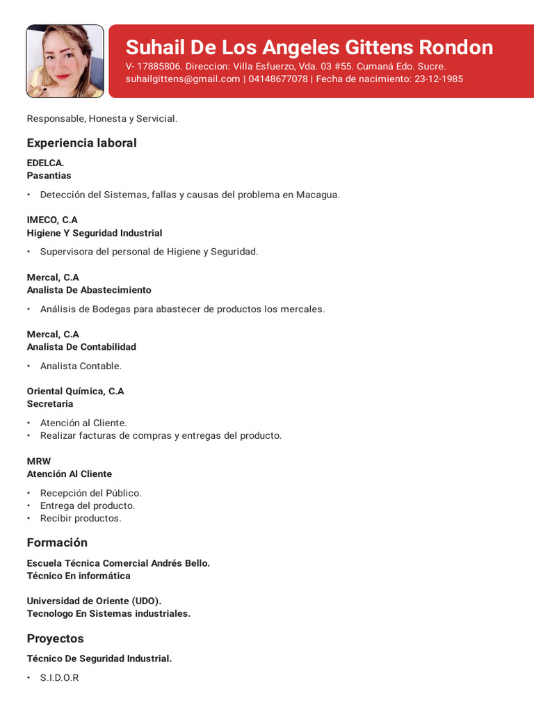 curriculum actualizado | PDF