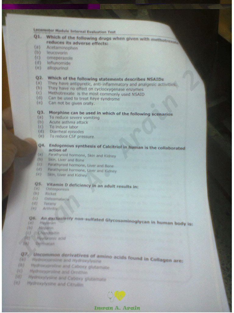 Locomotor Module Paper 2 | PDF