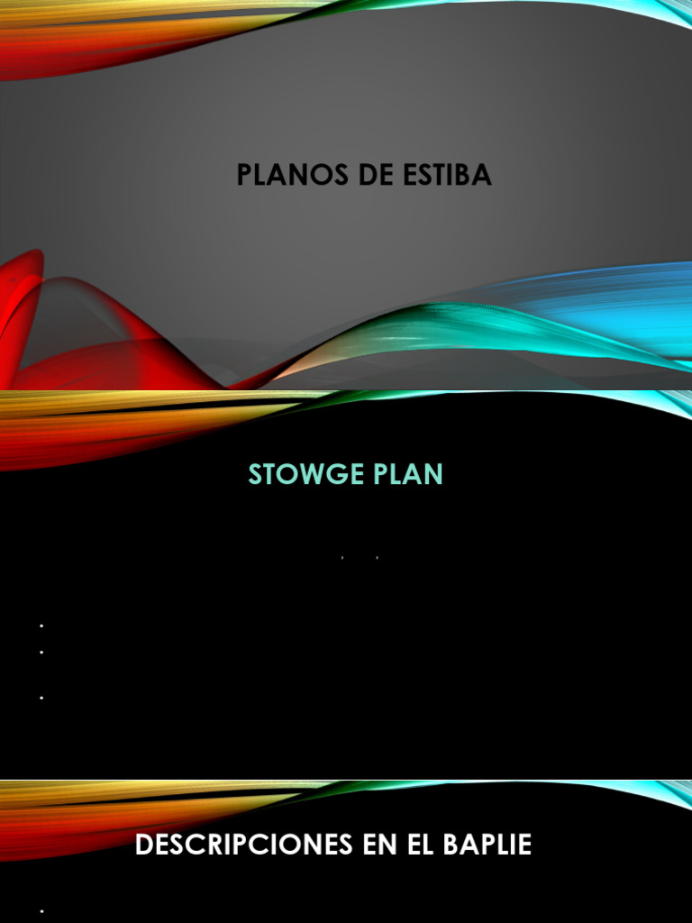 Modulo 5. Planos de Estiba | PDF