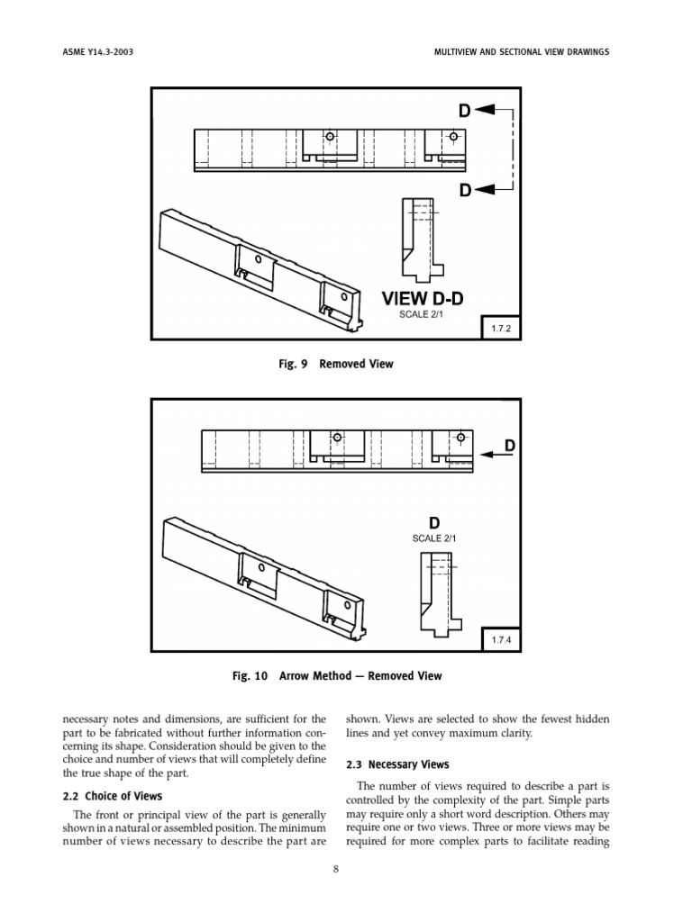 Vdocuments - MX Asme Y143 2003vistas y Cortespdf 4 | PDF