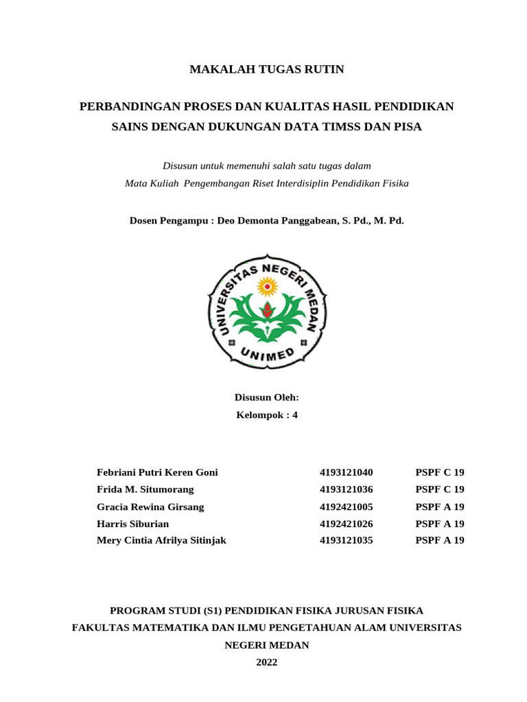 Tr3 Makalah Kel 4 Pri Pend Fisika | PDF