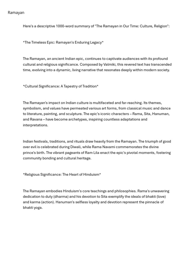 Project PDF Ramayan | PDF