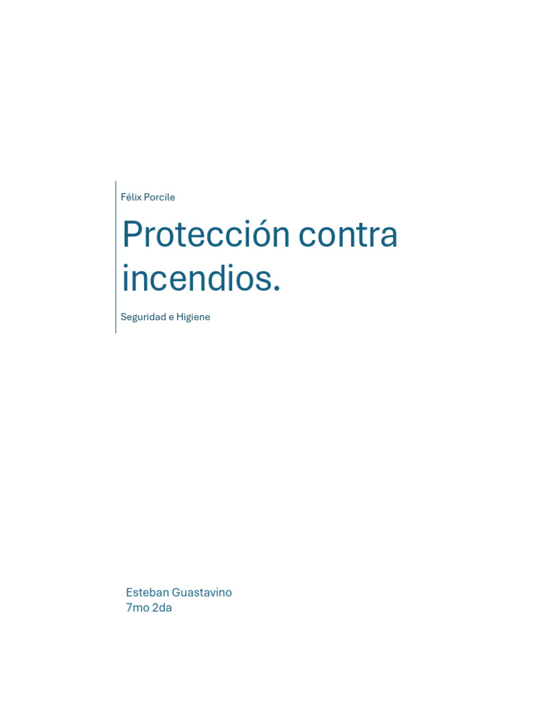 Protección Contra Incendios | PDF