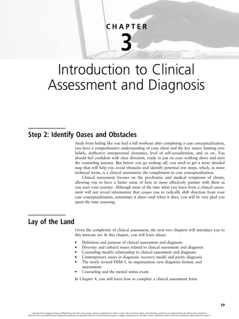 Chapter 3 Introduction To Clinical Assessment And Diagnosis Pdf