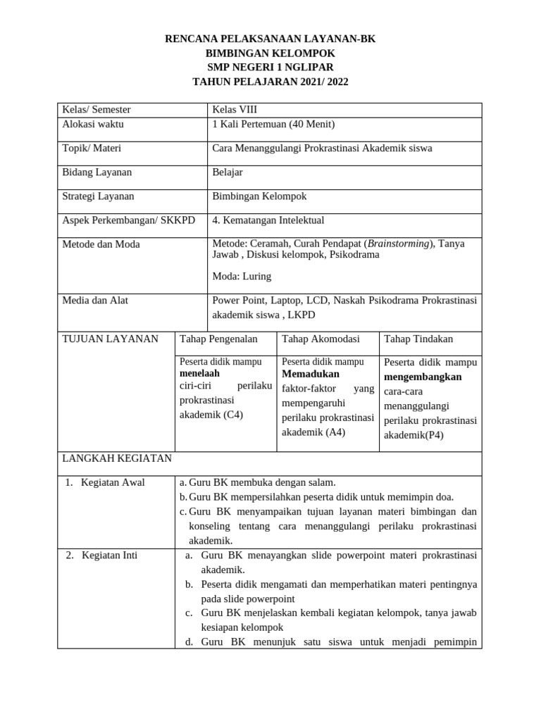 RPL Bimbingan Kelompok | PDF