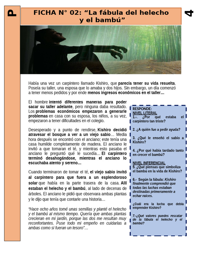 FICHA 2-PLAN LECTOR | PDF