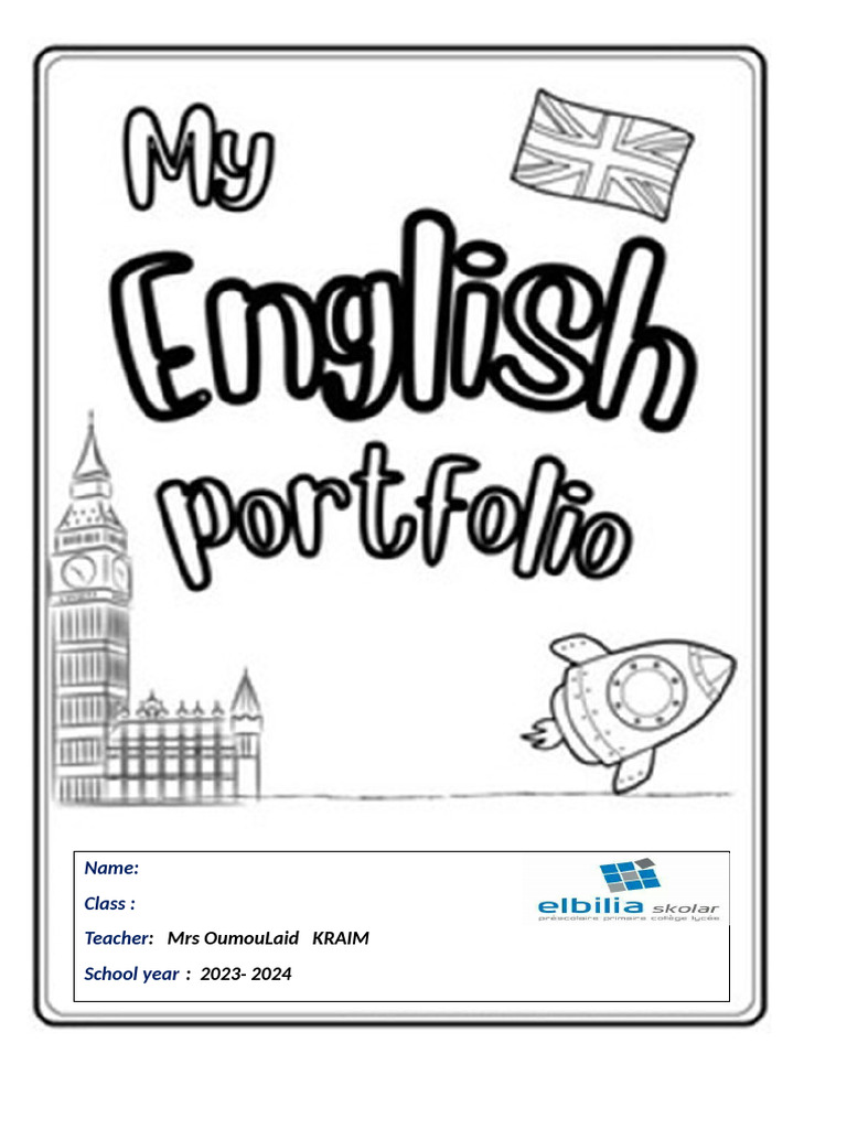 English Folder Cover | PDF