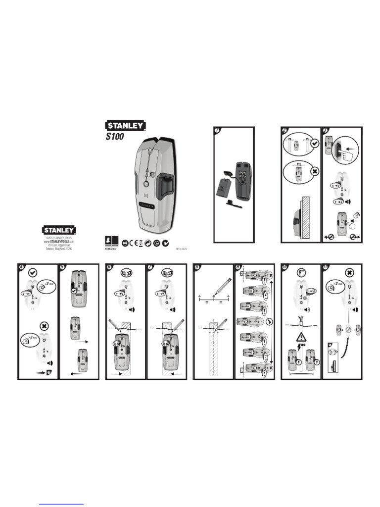 Capteur de Stud s100 - User - Manual | PDF
