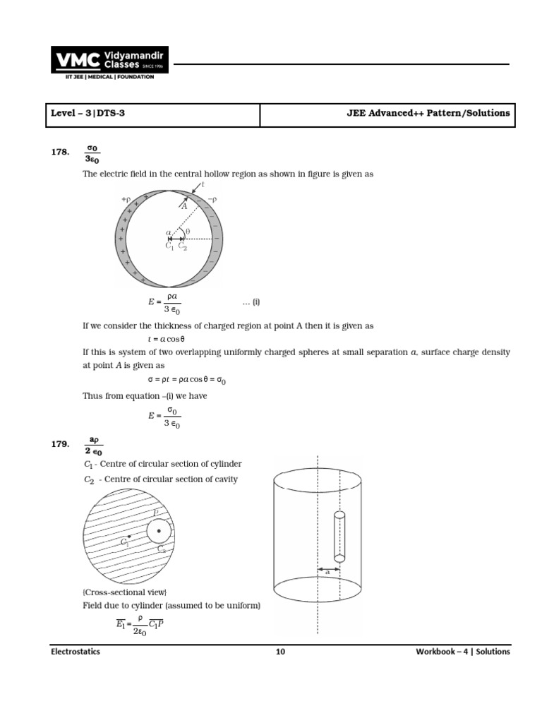 Solution_Electrostatics _DTS-3 - Level 3 | PDF