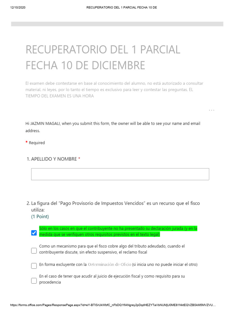 Recu 1P, Recu 2P, 2do P, 1er P, Final 1er Cuat. | PDF