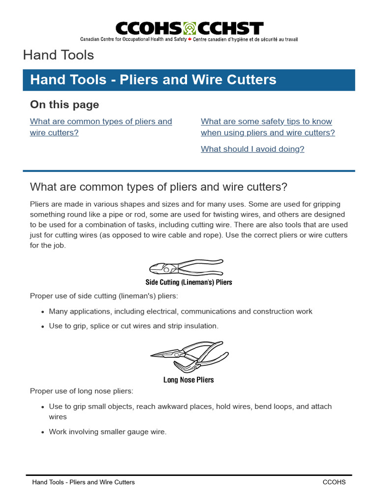 pliers | PDF