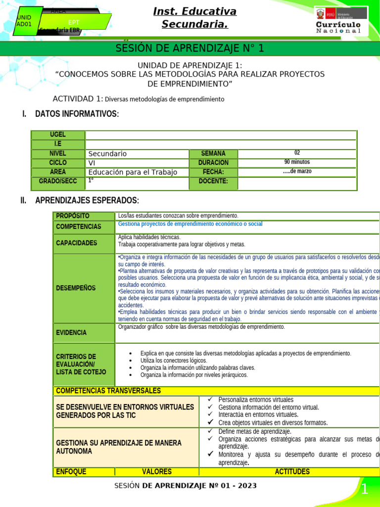 1º ETP-SES.1 -UNI 1- SEM 02 - 2022 | PDF