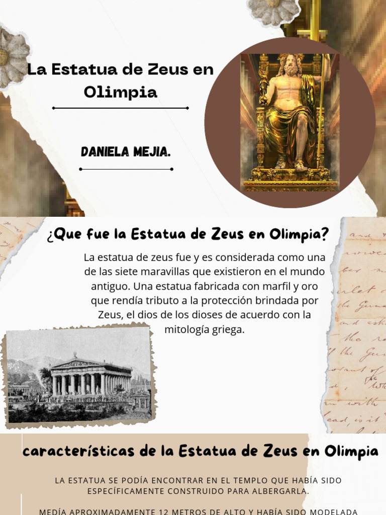 Estatua de Zeus en Olimpia: Maravilla Antigua | PDF | Ciencias sociales