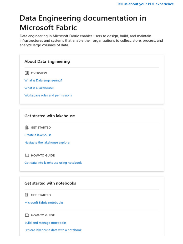 Fabric Data Engineering | PDF