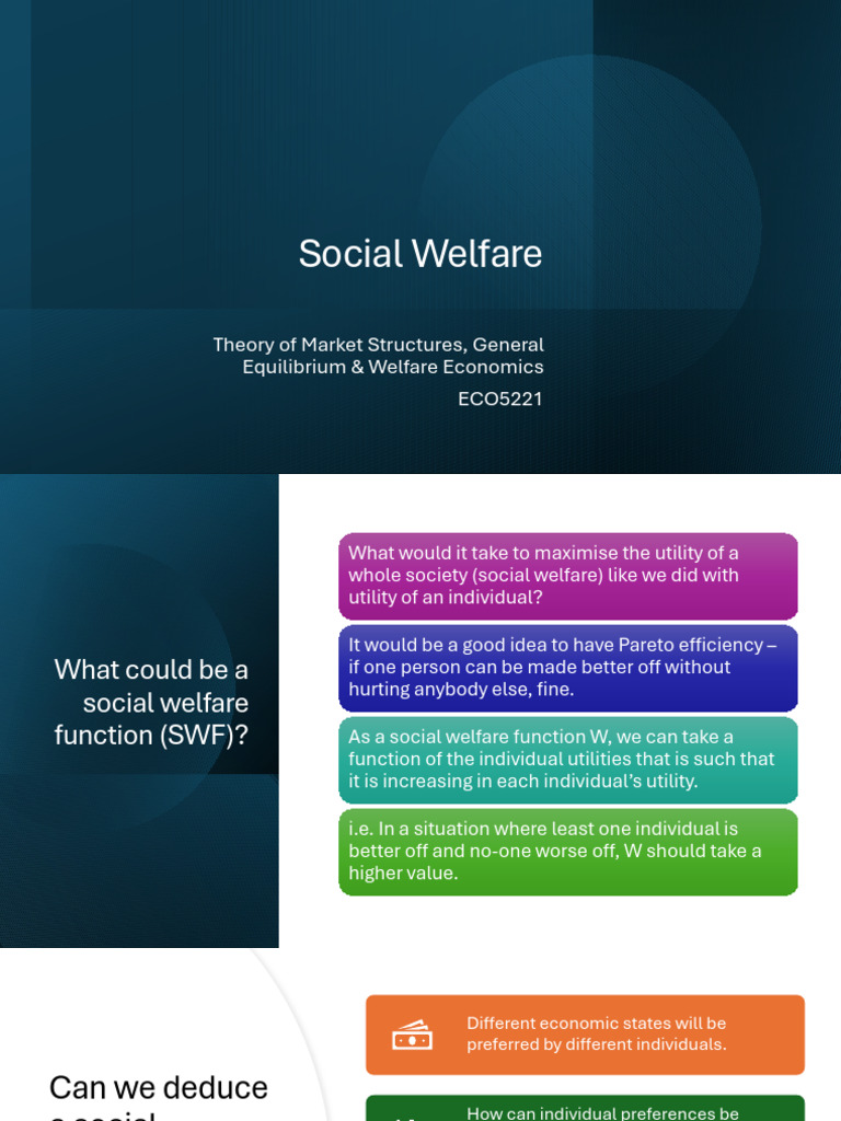 Social Welfare Part 1 | PDF