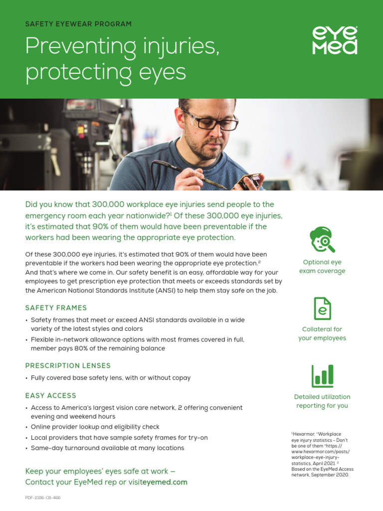 Safety Eyewear Program Overview Data | PDF