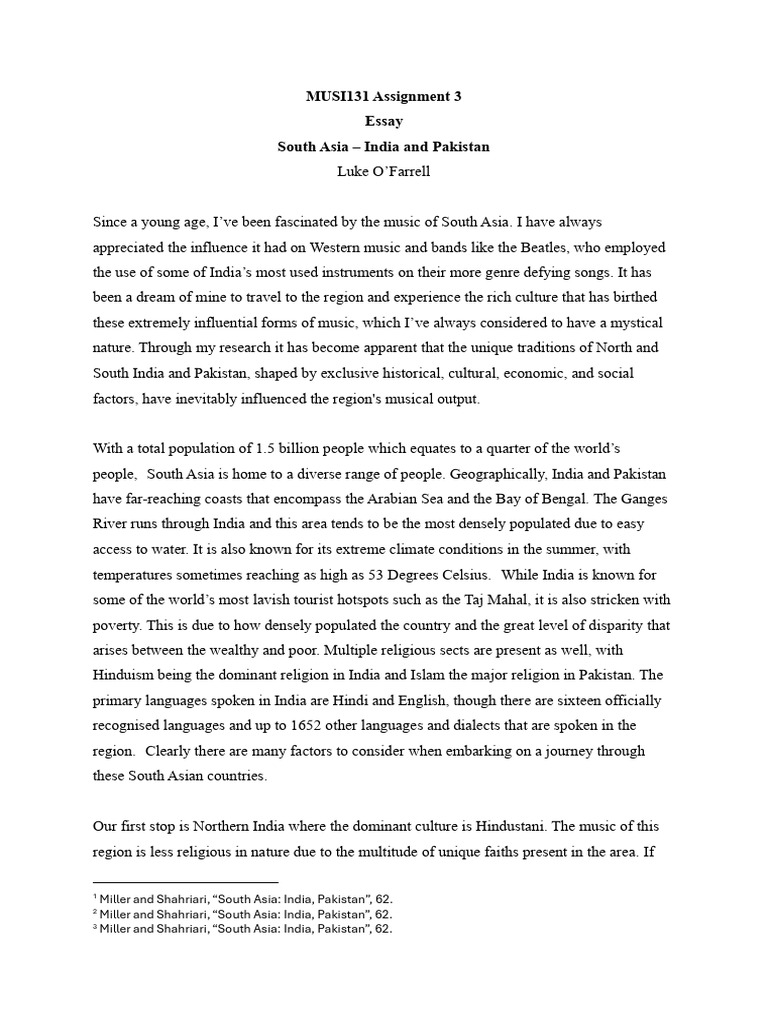 MUSI131 Essay Assignment 3 - Final | PDF