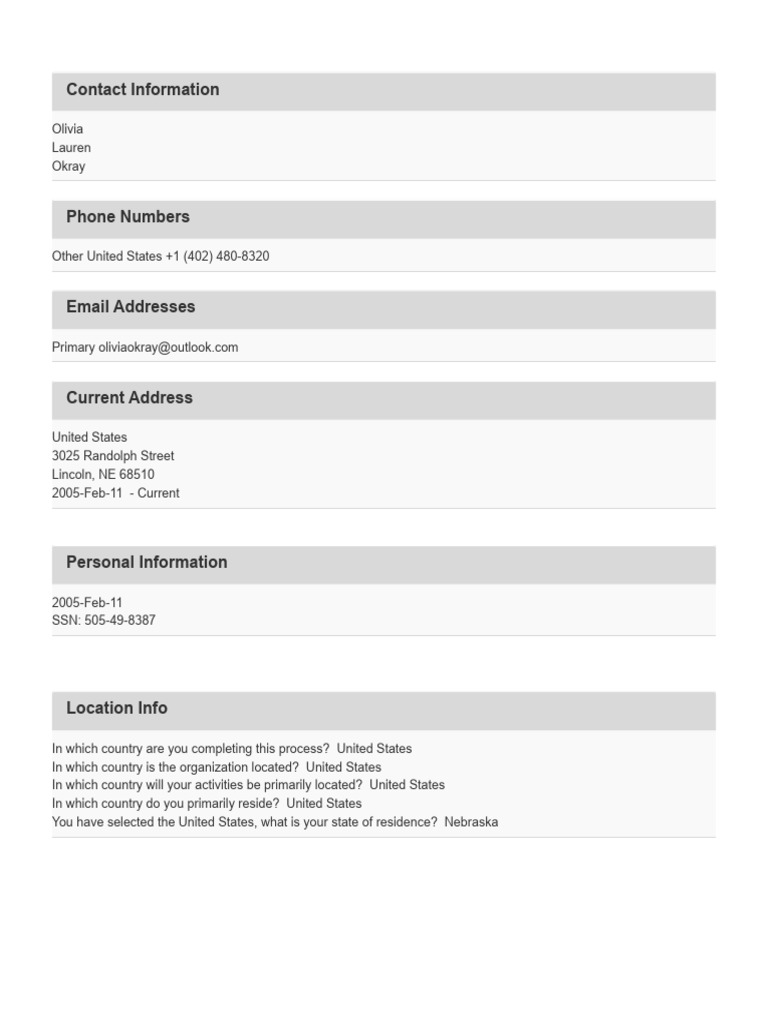 View Completed Forms | PDF