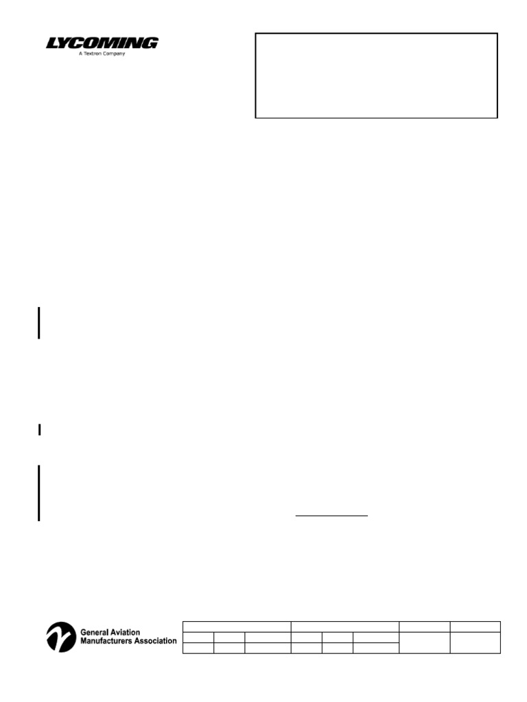 S.I. 1409C Lycoming Oil Additive | PDF | Motor Oil | Engines