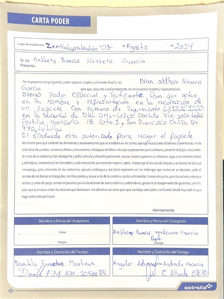 Carta Poder | PDF