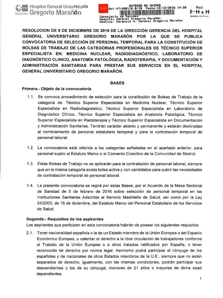 Conv Bolsa Tec Sup Especialista | PDF