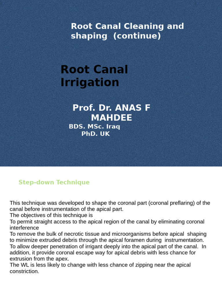 Root Canal Irrigation | PDF