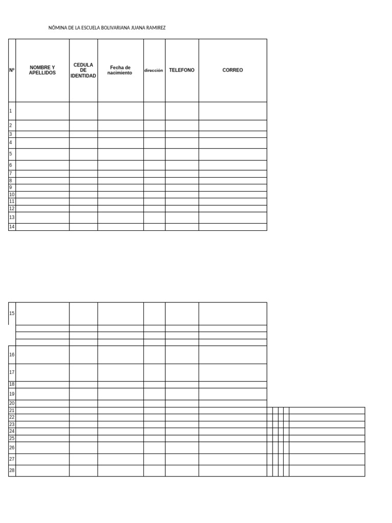 Formato para Lista Estudiantes | PDF