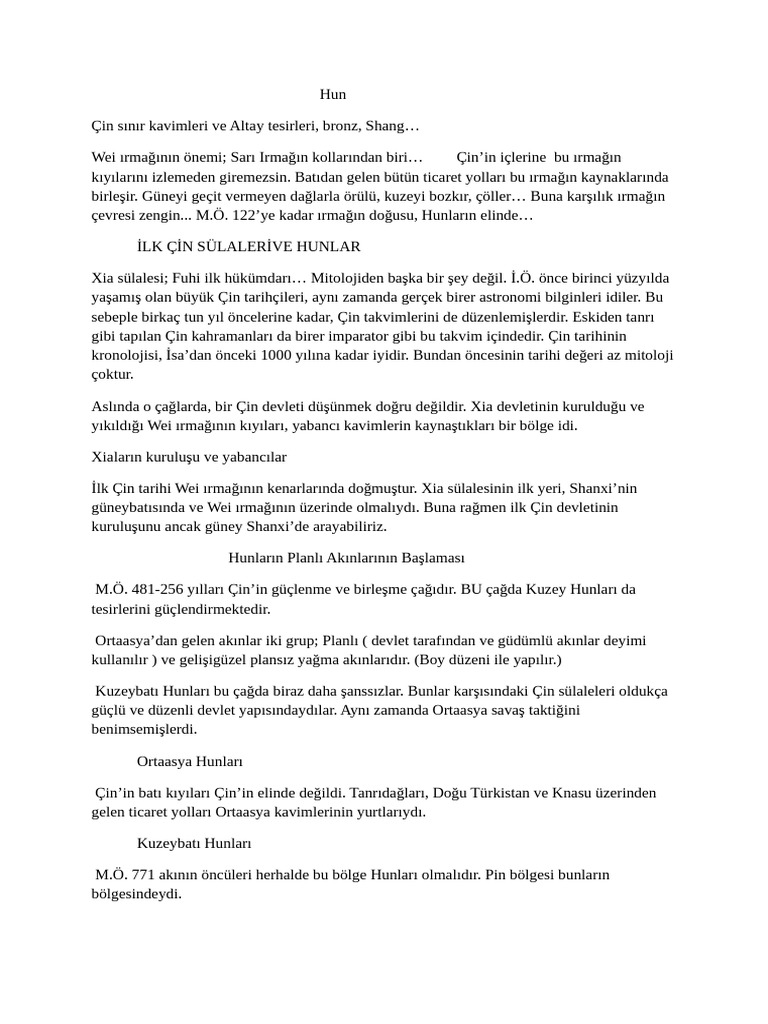 Hun | PDF