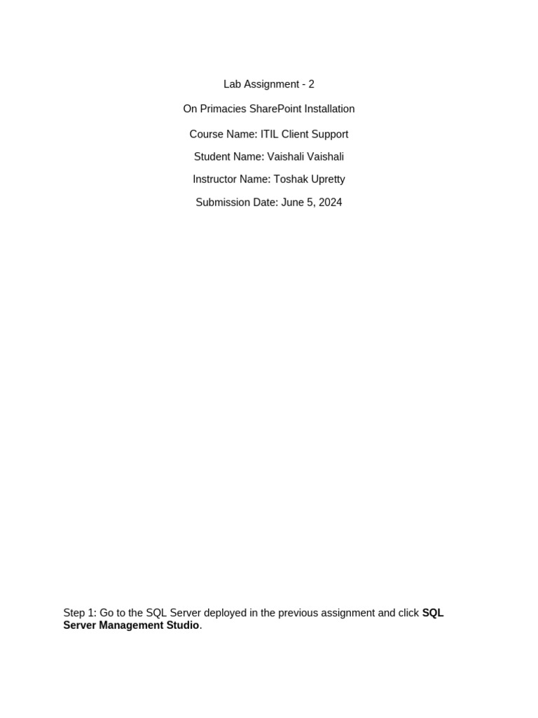 VaishaliV_Lab Assignment 2 | PDF