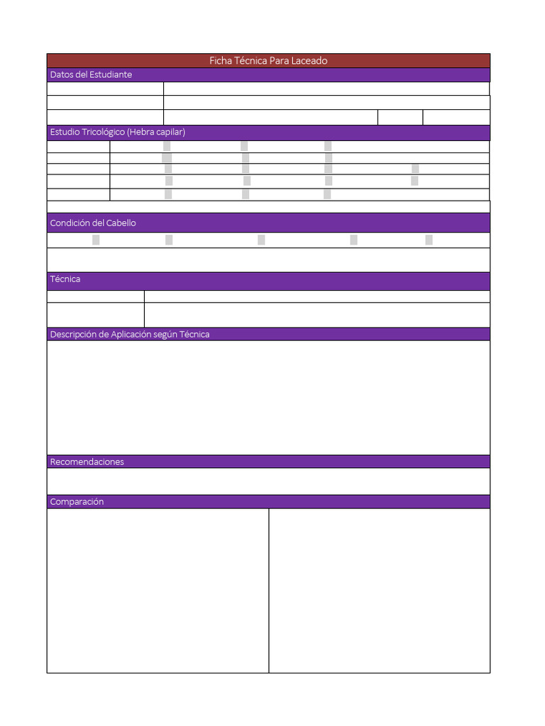 Ficha de Diagnostico Laceado | PDF