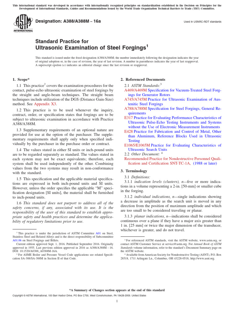 ASTM A 388-A388M-16a | PDF