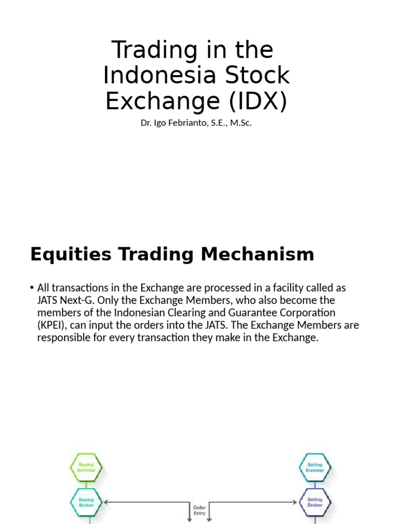 Trading in The IDX | PDF