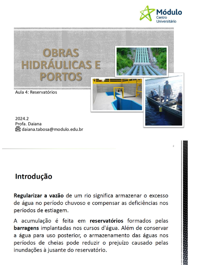 OHP-2024.2-AULA4-RESERVATORIOS | PDF