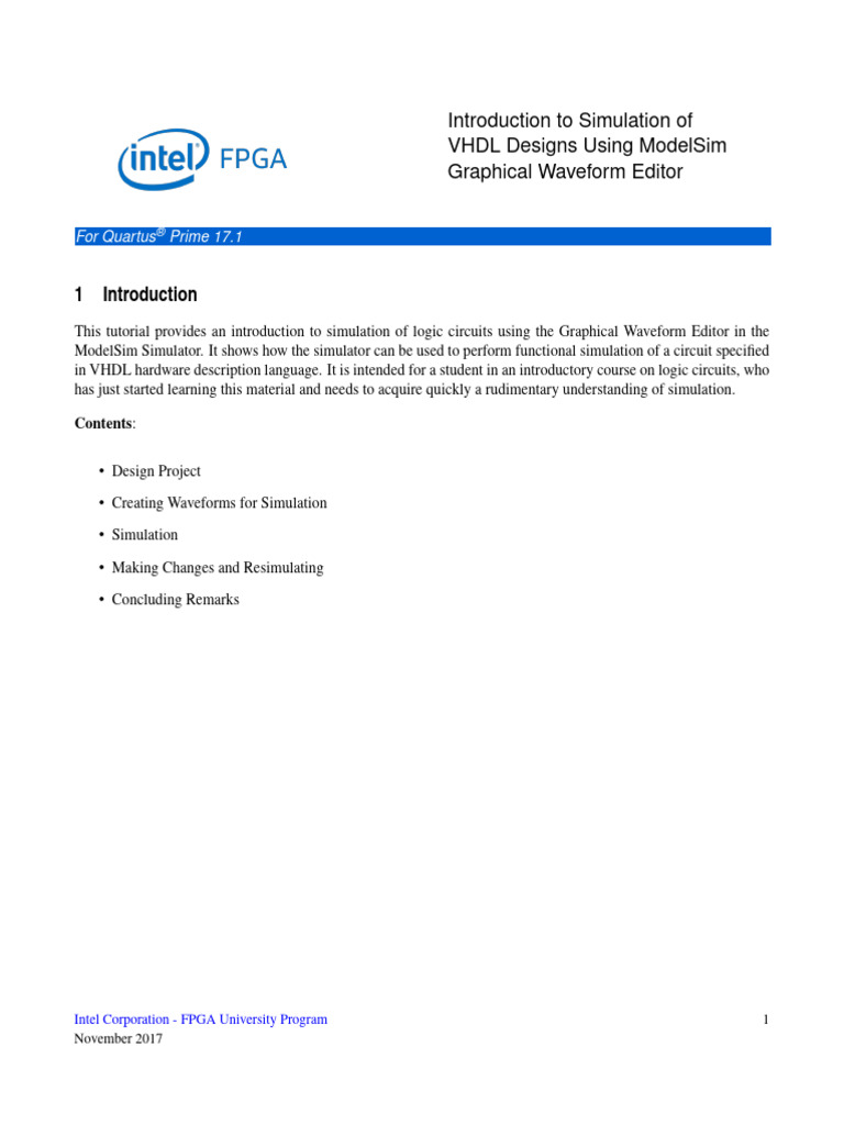 ModelSim_GUI_Introduction | PDF