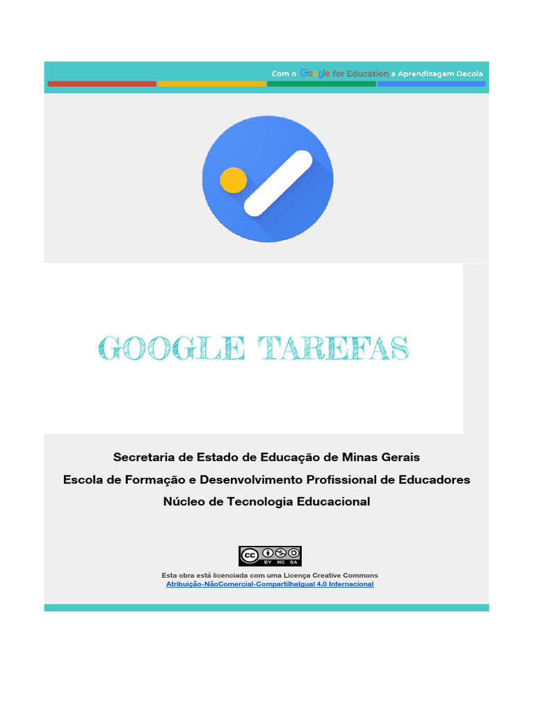 Ebook Google Tarefas | PDF