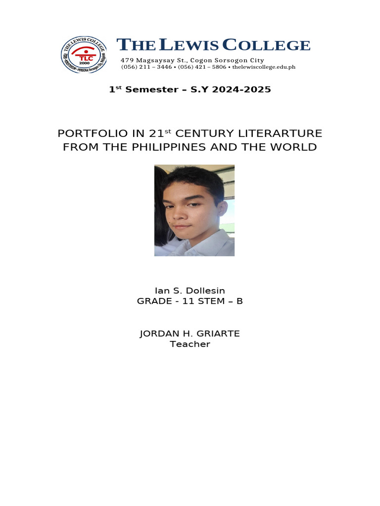 21st CENTURY LITERARTURE BPT | PDF
