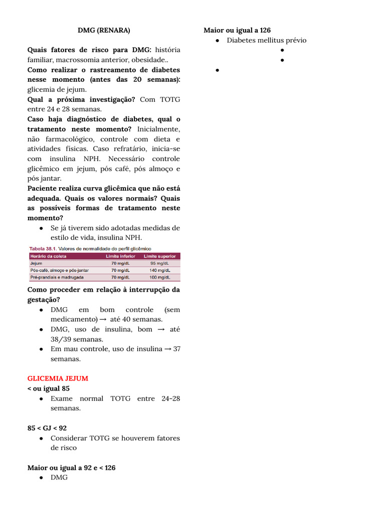 DMG (Febrasgo e Estratégia) | PDF